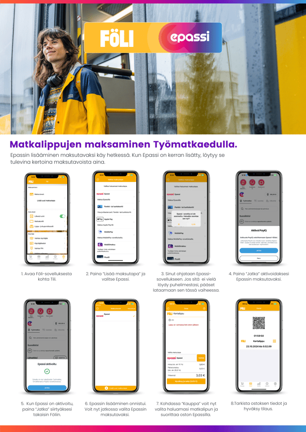 Epassita matkaliput Föliltä. | Epassi